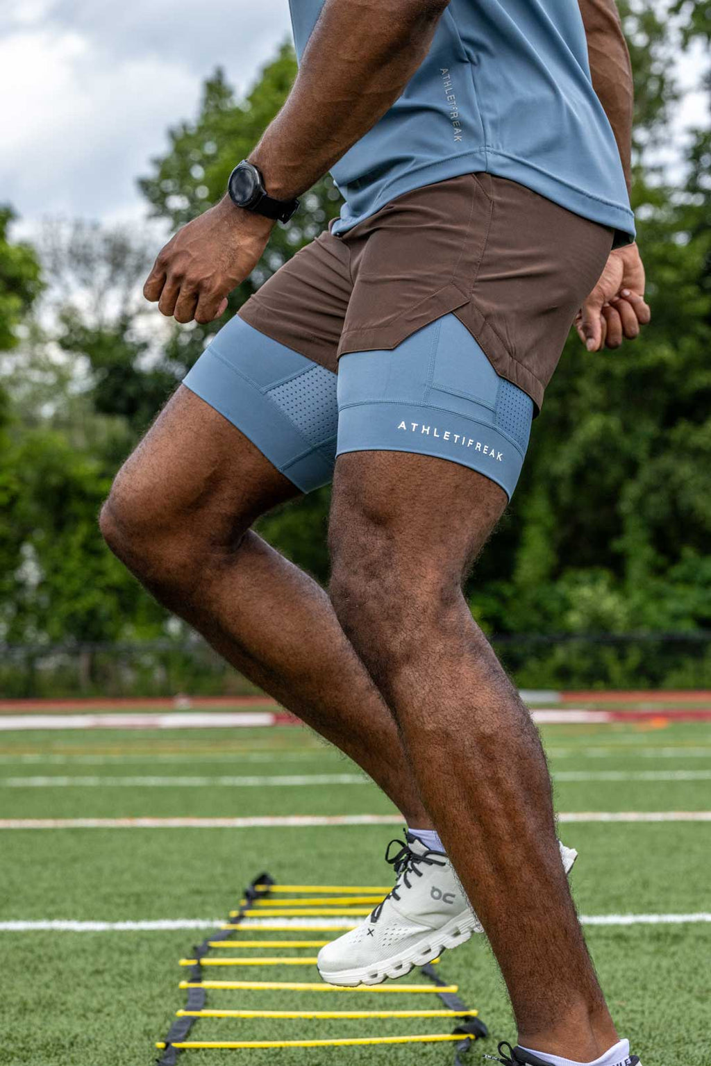 [CORE] Training Shorts 4" - Espresso/Cloud - Athletifreak